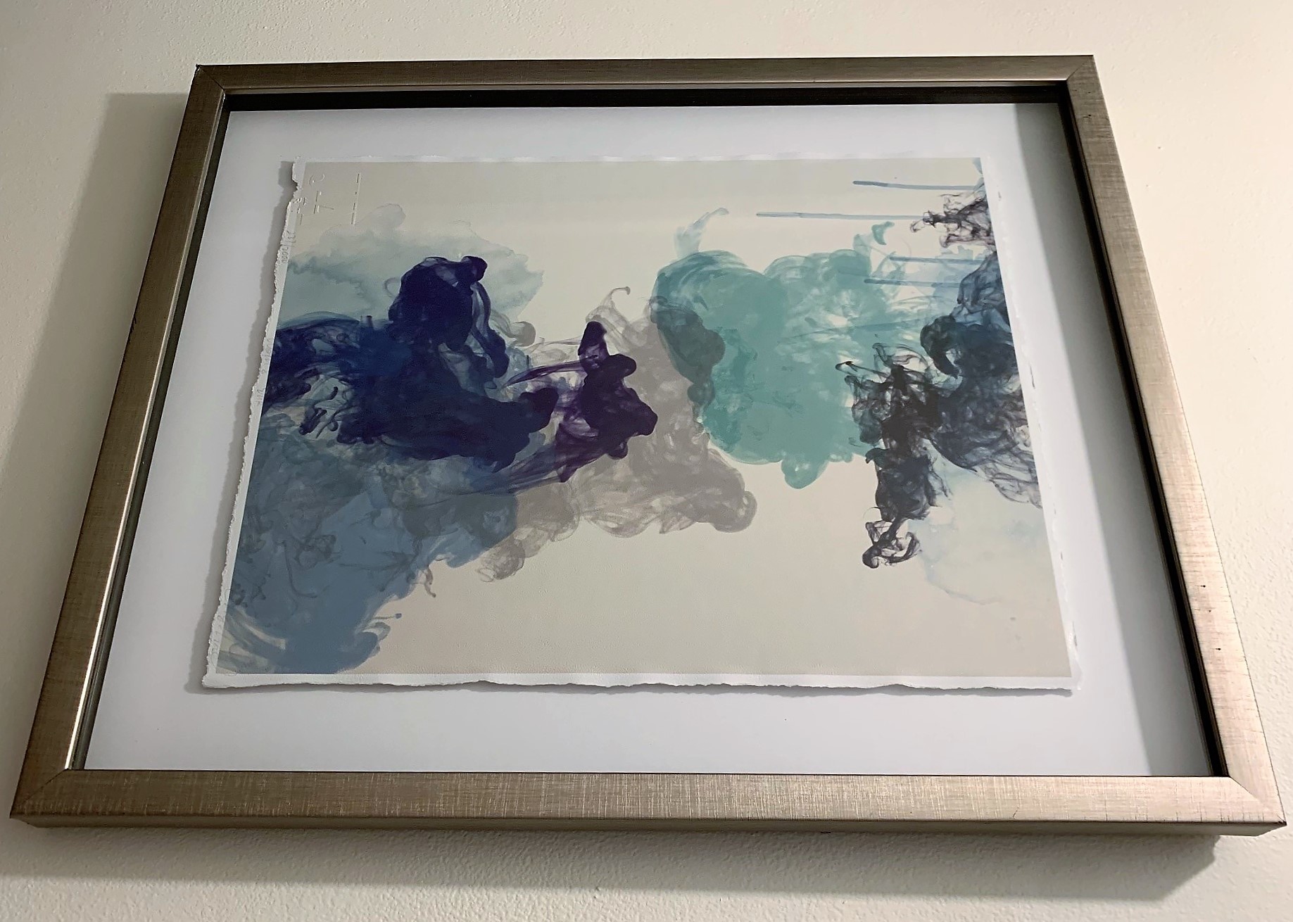 float mount framed artwork