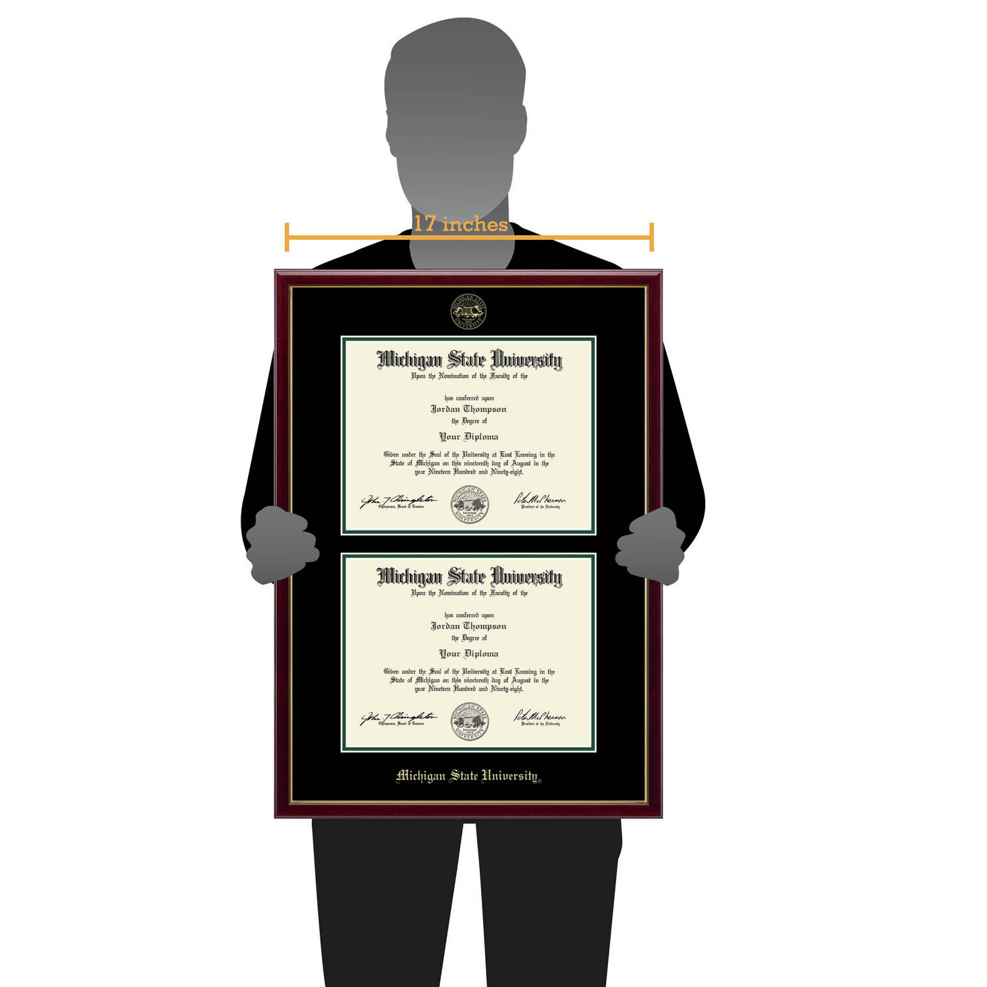 Michigan State University Double Diploma Frame in Galleria - Item ...