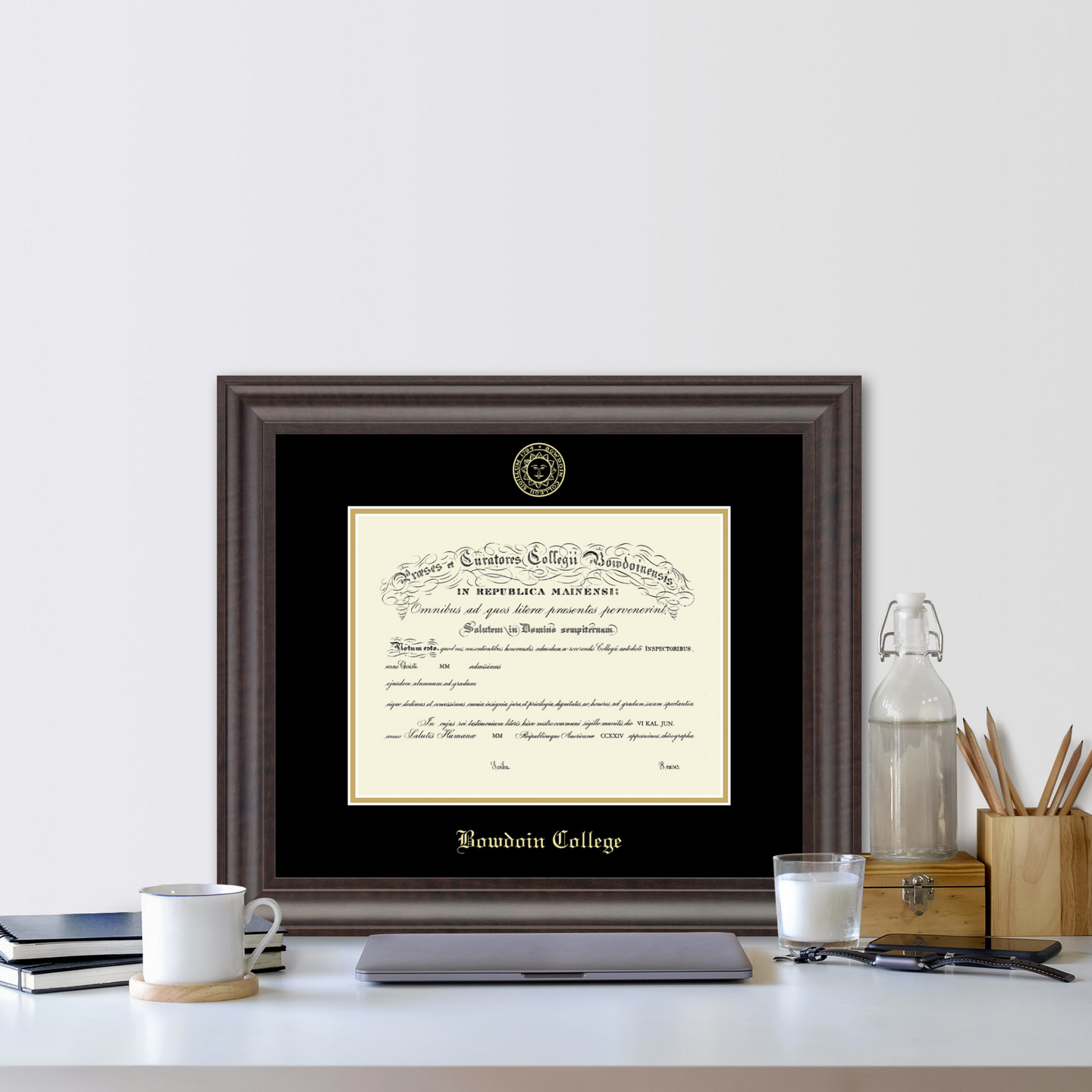 Bowdoin College Gold Embossed Diploma Frame in Acadia - Item #203795 ...