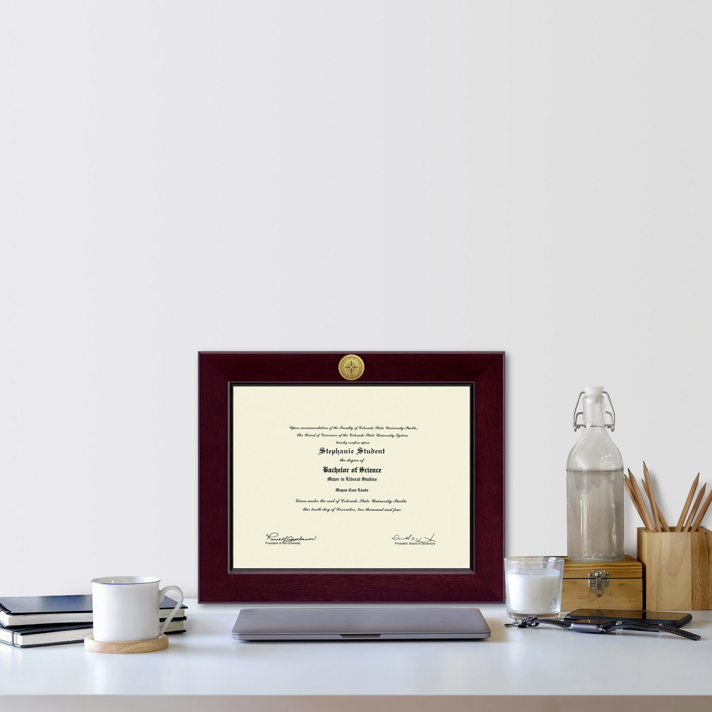Colorado State University Pueblo Century Gold Engraved Diploma Frame in ...
