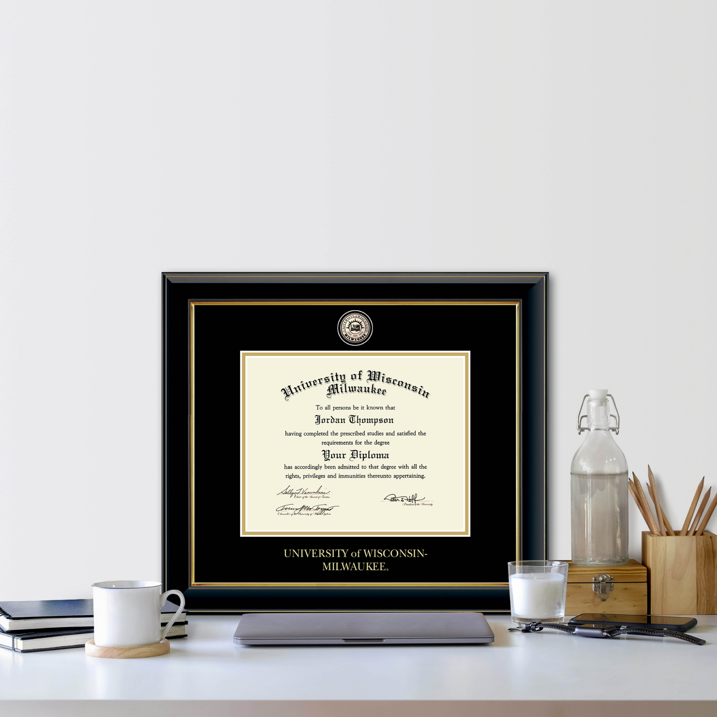 University of Wisconsin-Milwaukee Masterpiece Medallion Diploma Frame ...