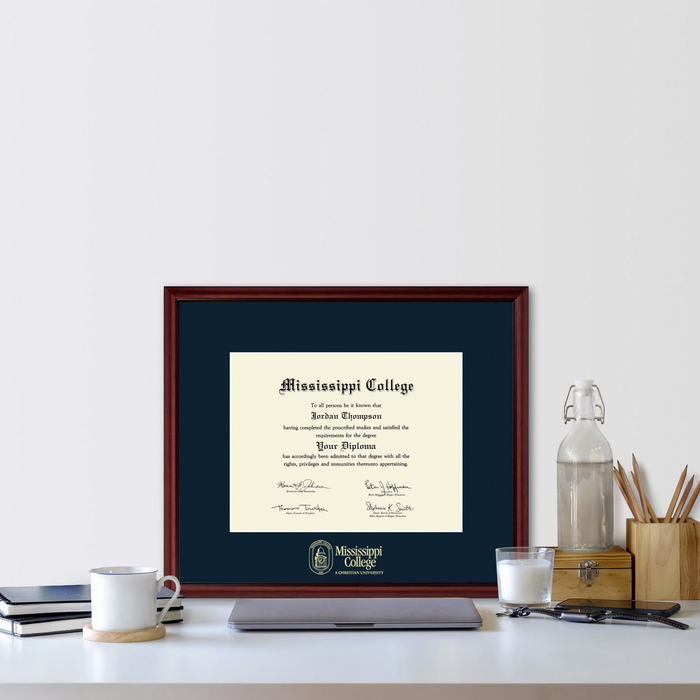 Mississippi College Gold Embossed Diploma Frame in Camby - Item #208493