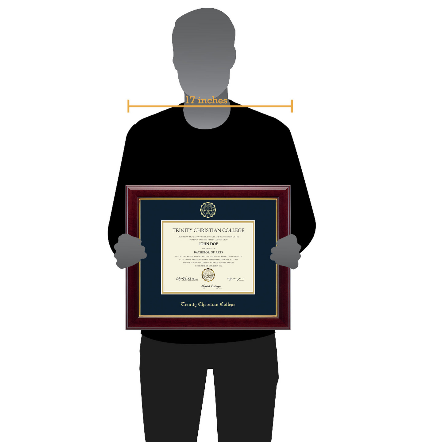 Trinity Christian College Gold Embossed Diploma Frame in Gallery - Item ...