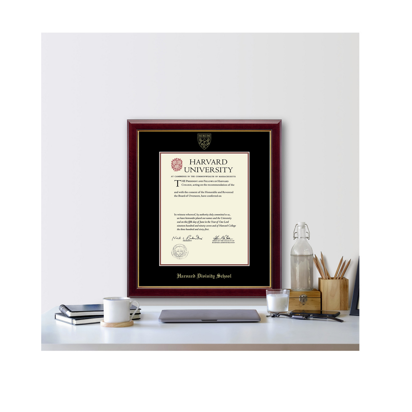 Harvard University Gold Embossed Diploma Frame in Gallery - Item #210604 from Harvard COOP Mail ...