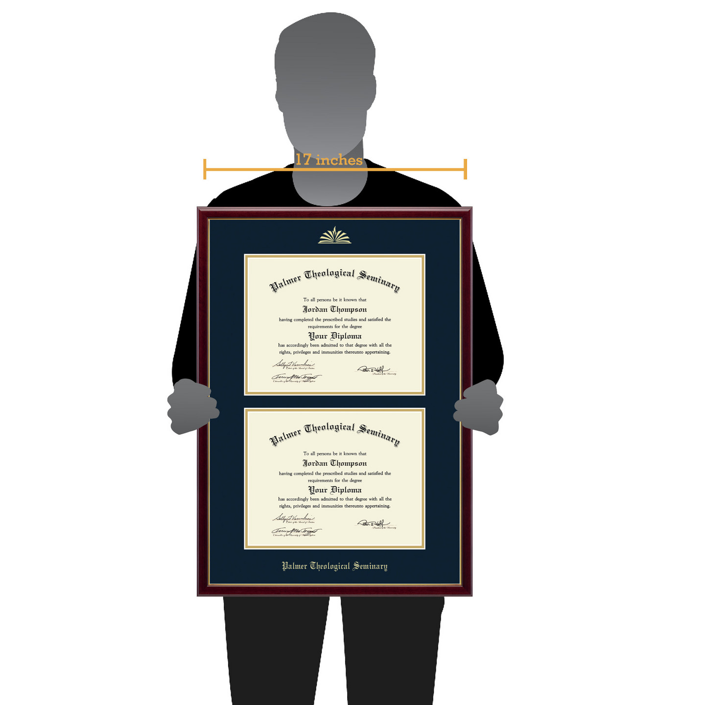 Palmer Theological Seminary Double Diploma Frame in Galleria - Item #210724