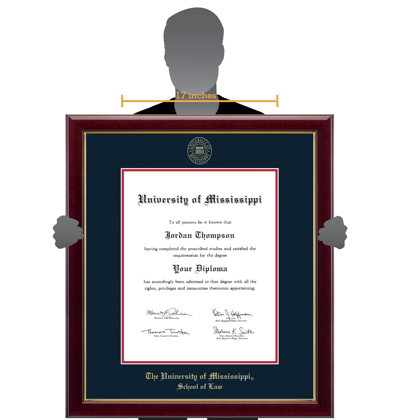 The University of Mississippi Gold Embossed Diploma Frame in Gallery ...