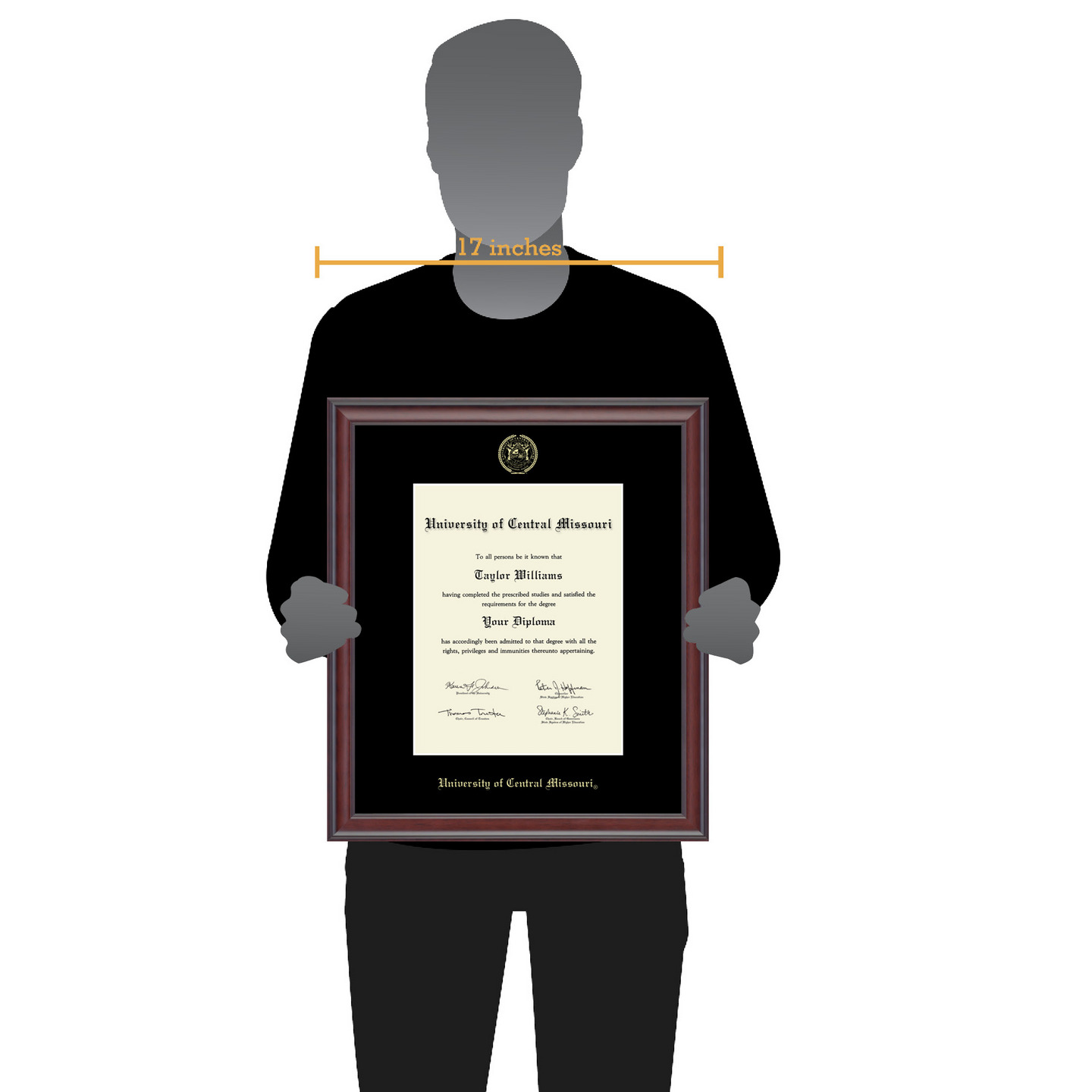 University of Central Missouri Embossed Diploma Frame in Studio - Item ...