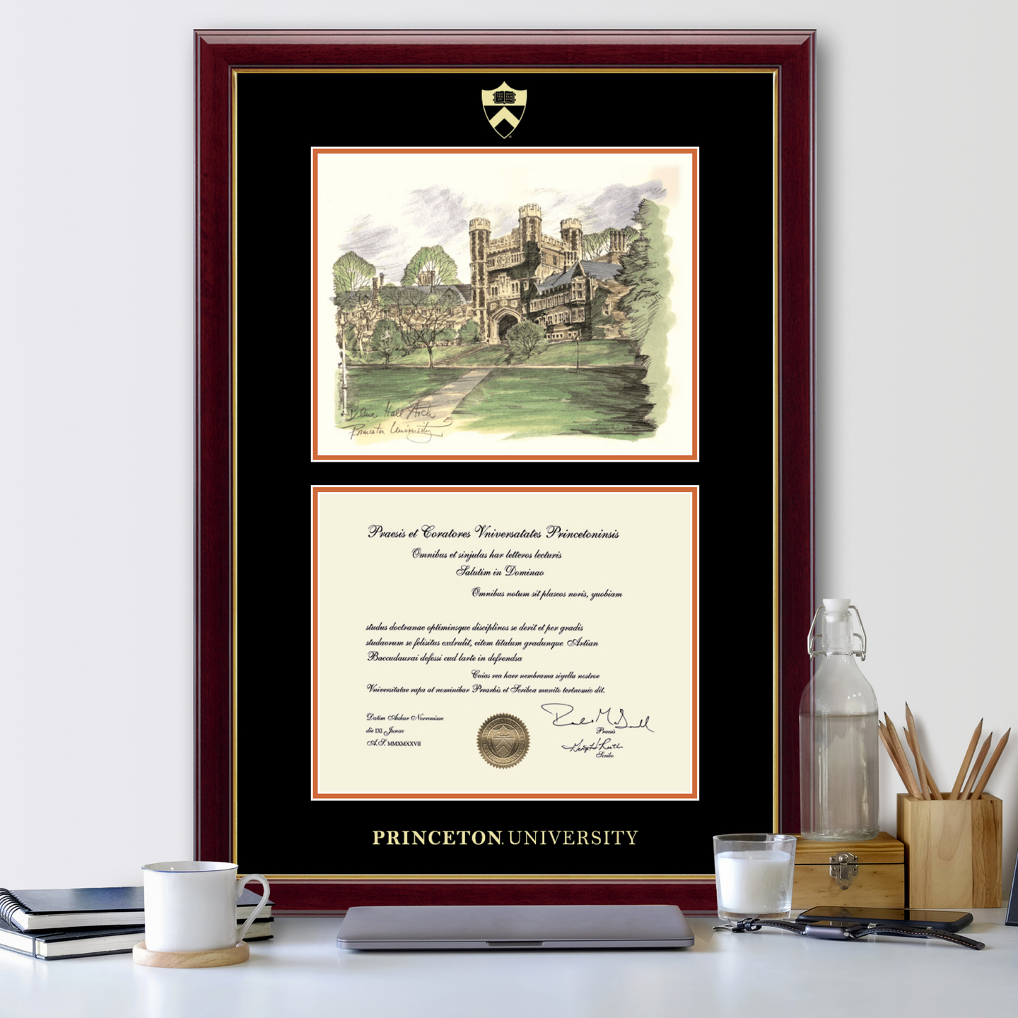 Princeton University Campus Scene Diploma Frame - Chapel in Gallery ...
