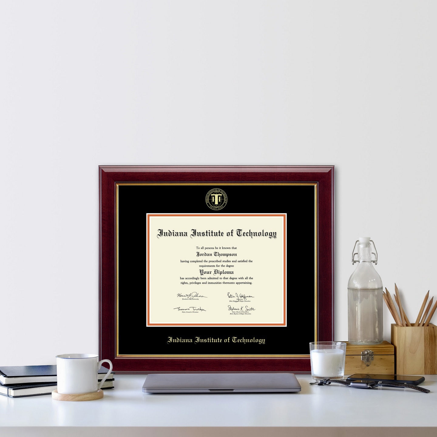 Indiana Institute of Technology Gold Embossed Diploma Frame in Gallery ...