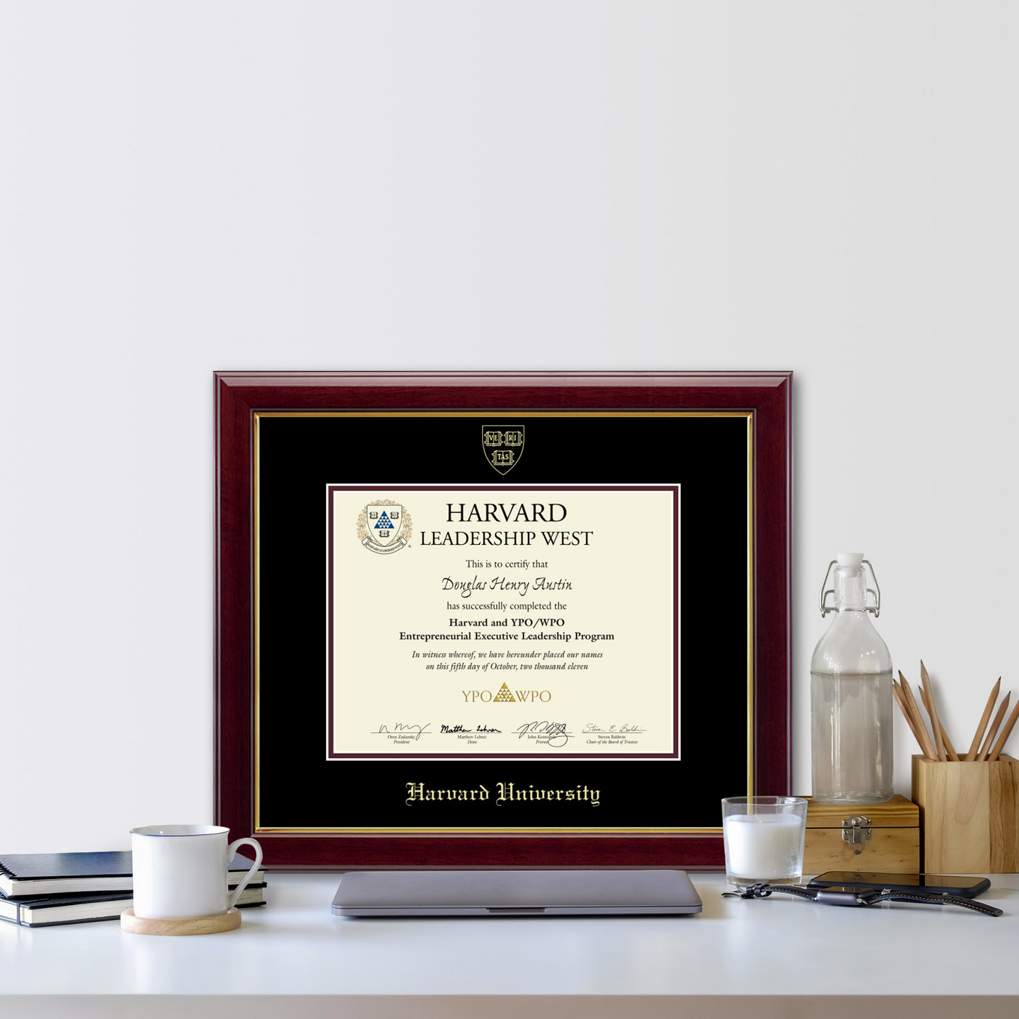 Harvard University Gold Embossed Certificate Frame in Gallery - Item #219760 from Harvard COOP ...
