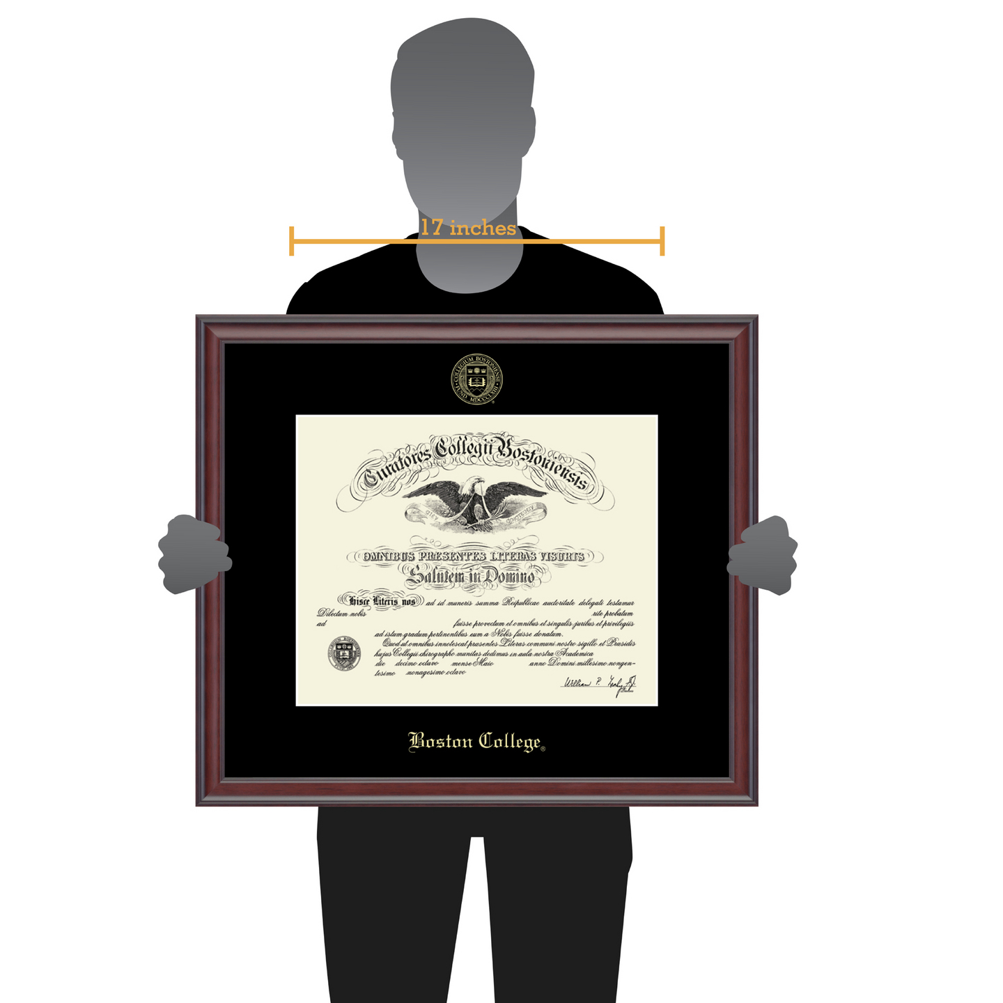 Boston College Gold Embossed Diploma Frame in Studio - Item #221062 ...