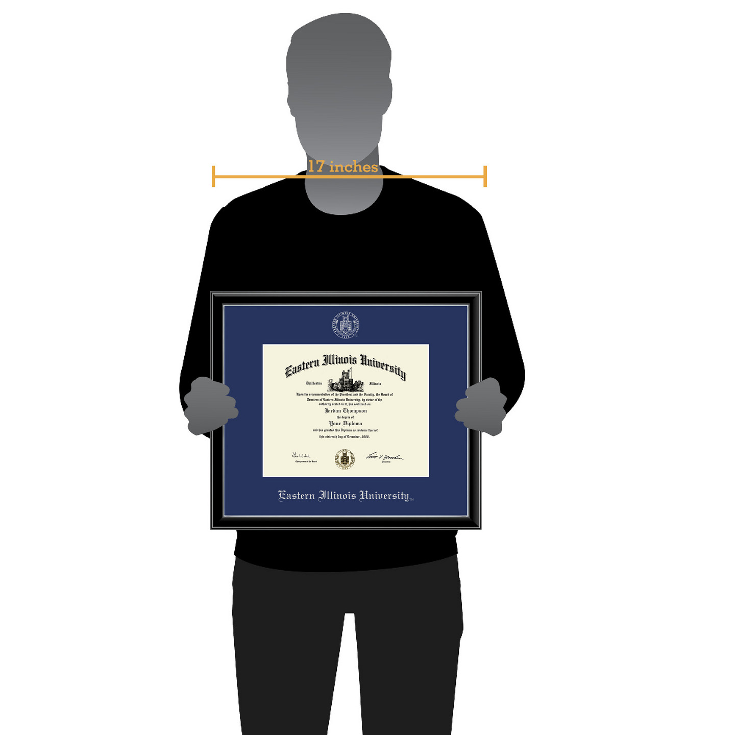 Eastern Illinois University Silver Embossed Diploma Frame in Onexa ...