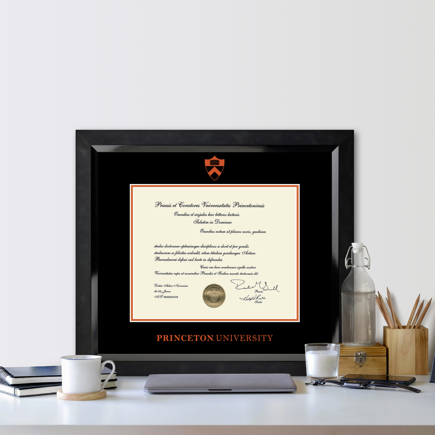 Oglethorpe University Gold Embossed Diploma Frame in Studio - Item #223586