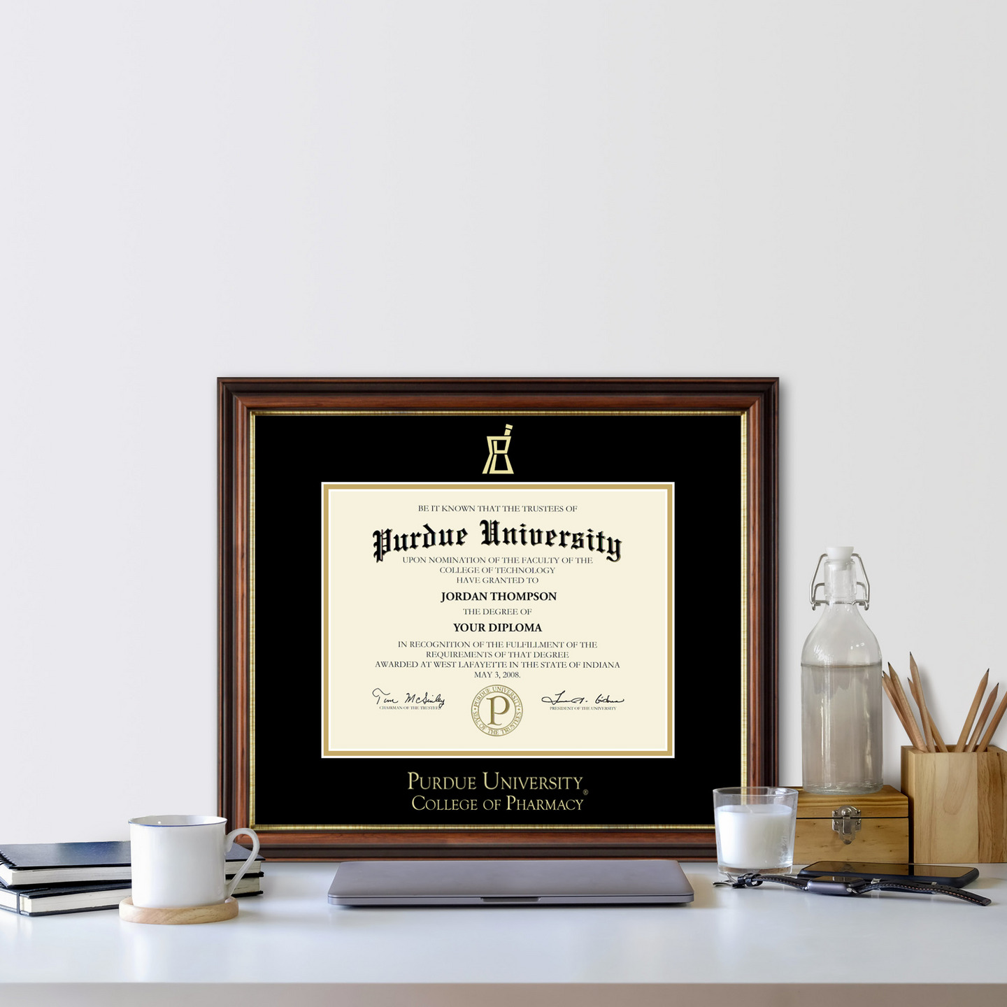 Purdue University Gold Embossed Diploma Frame in Regency Gold - Item ...