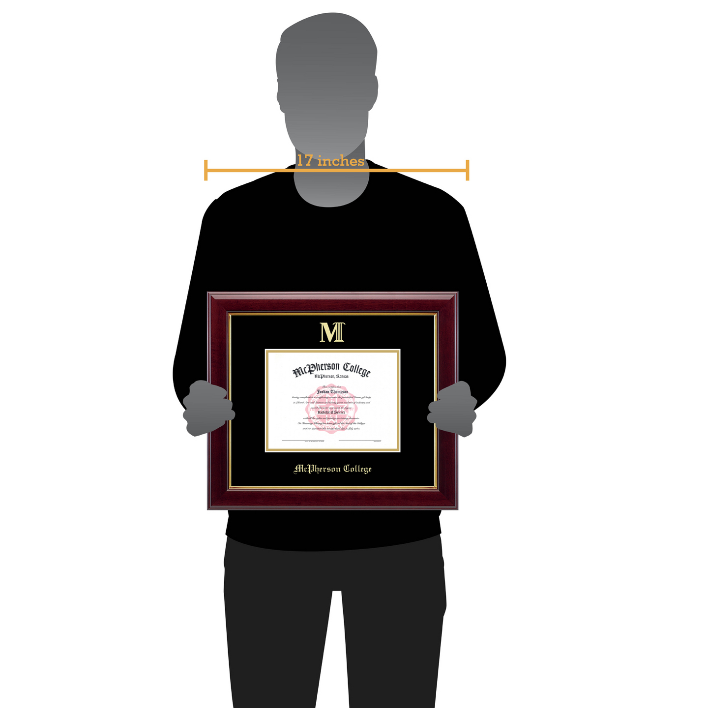 McPherson College Gold Embossed Diploma Frame in Gallery - Item #231143 ...