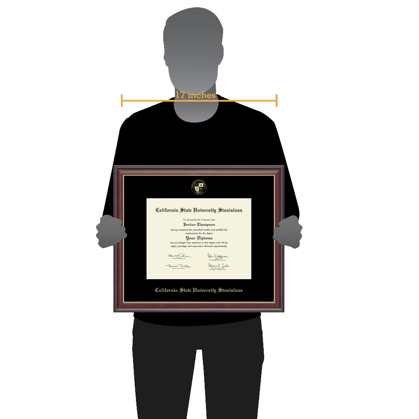 California State University Stanislaus Gold Embossed Diploma Frame in Studio Gold - Item #233016 ...