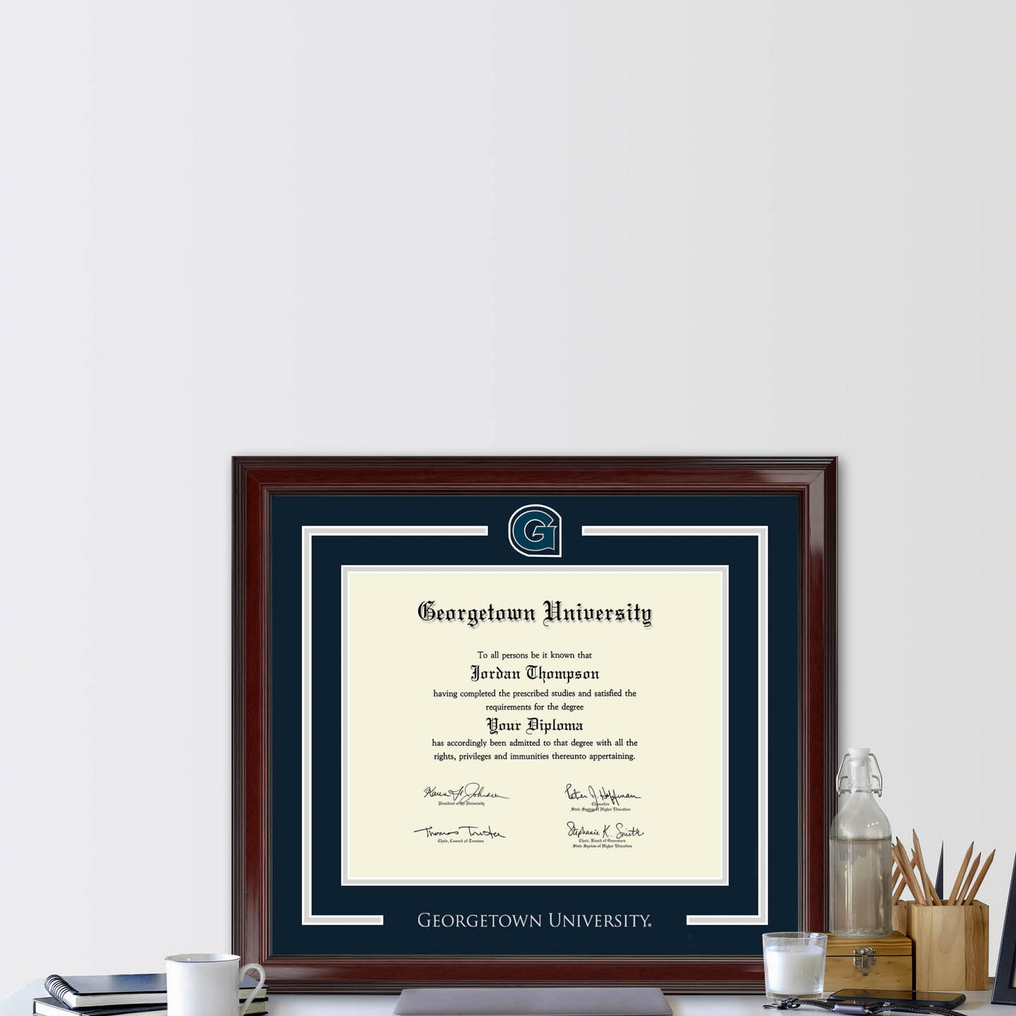 Georgetown University Spirit Medallion Diploma Frame in Encore - Item ...