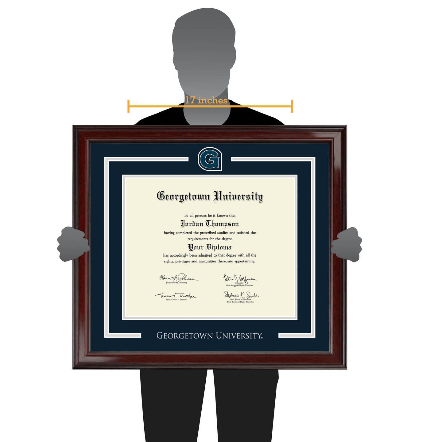 Georgetown University Spirit Medallion Diploma Frame in Encore - Item ...