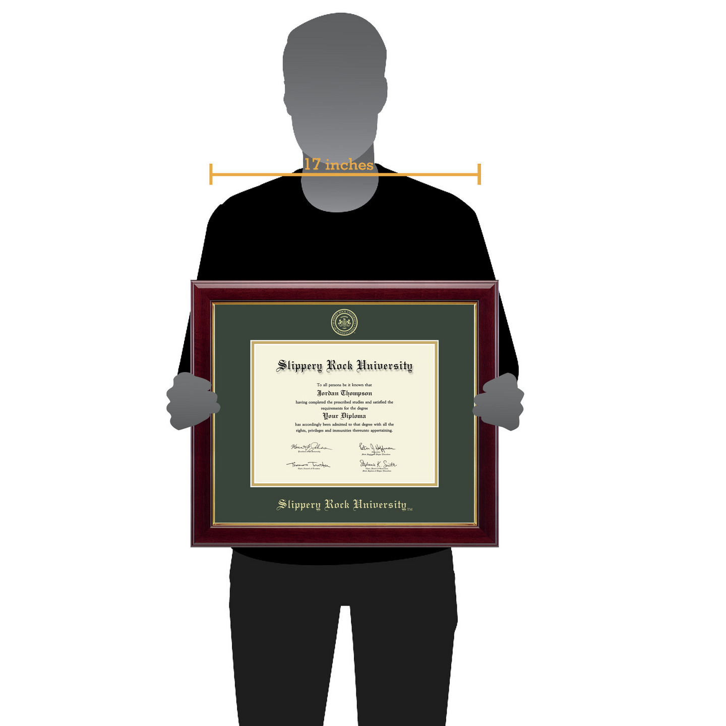 Slippery Rock University Gold Embossed Diploma Frame in Gallery - Item ...