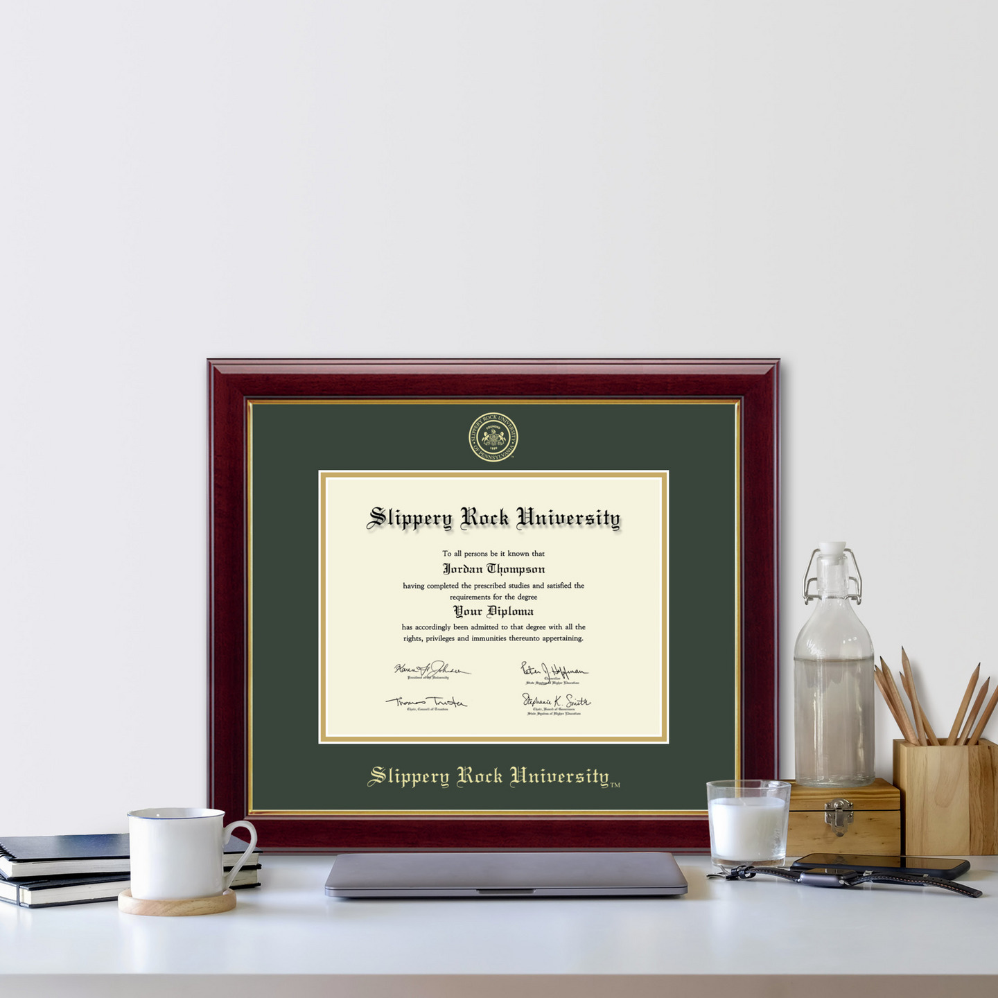 Slippery Rock University Gold Embossed Diploma Frame in Gallery - Item ...