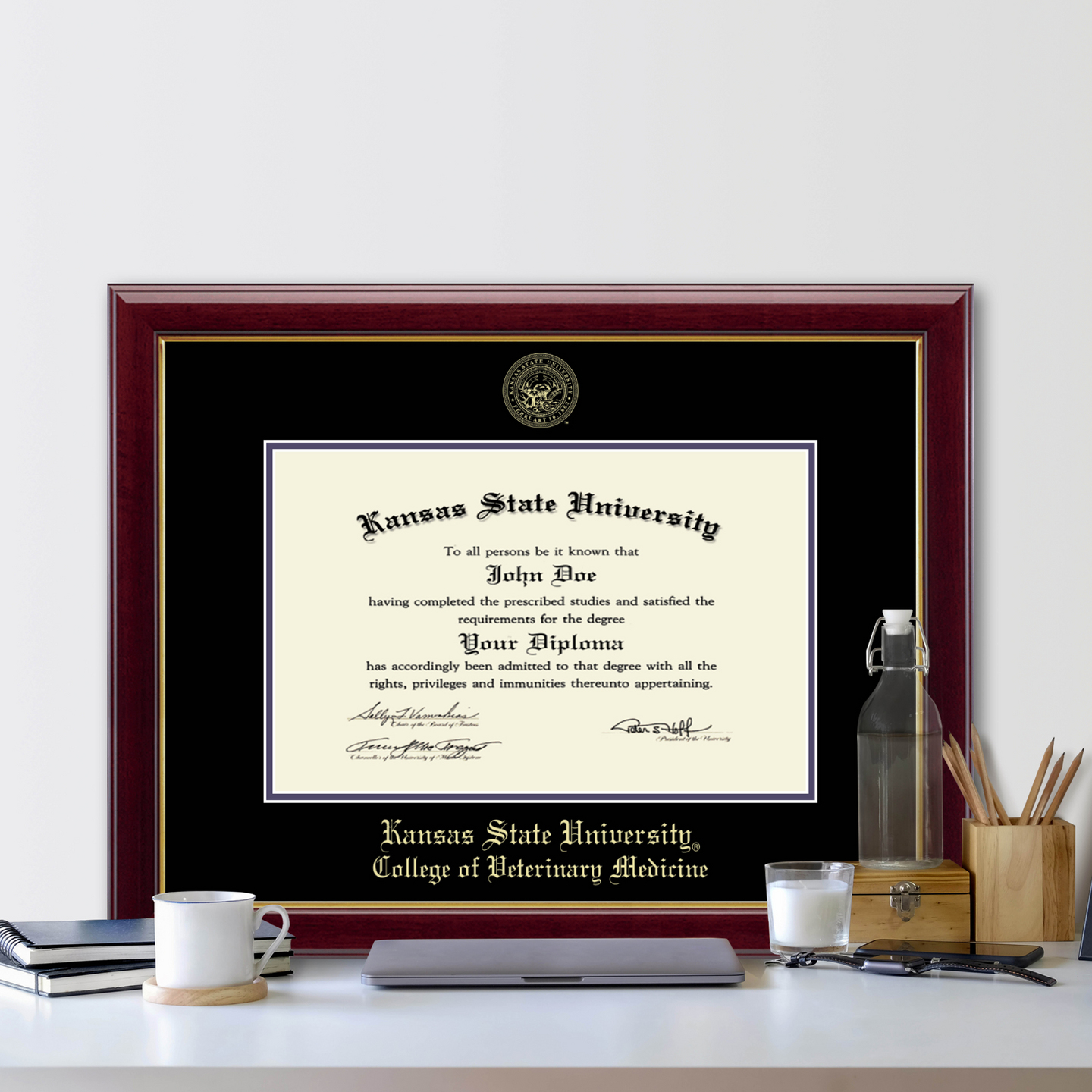Kansas State University Gold Embossed Diploma Frame in Gallery - Item ...