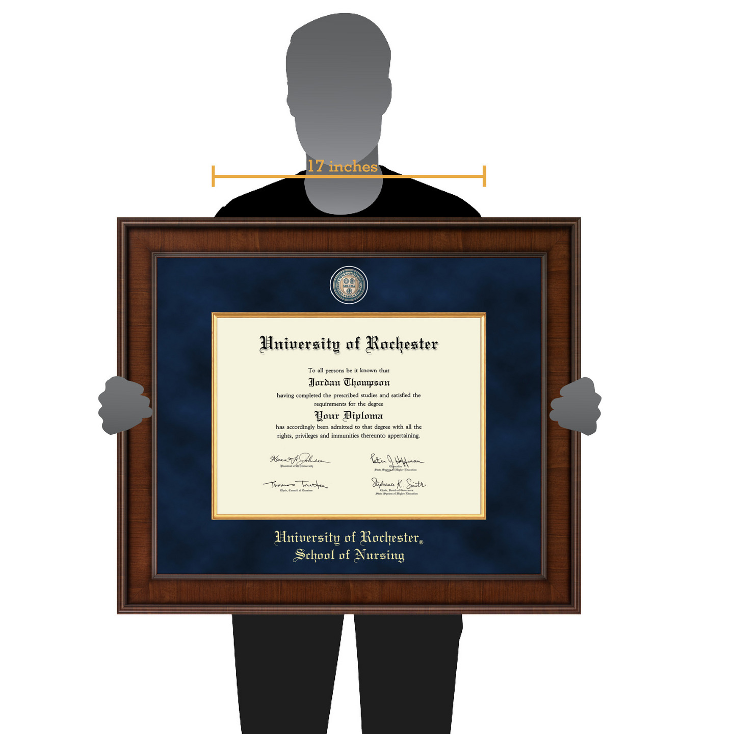University of Rochester PhD- Presidential Masterpiece Diploma Frame in ...