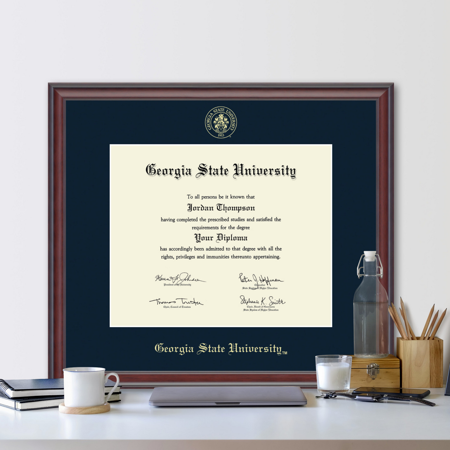 Georgia State University Gold Embossed Diploma Frame in Studio - Item ...