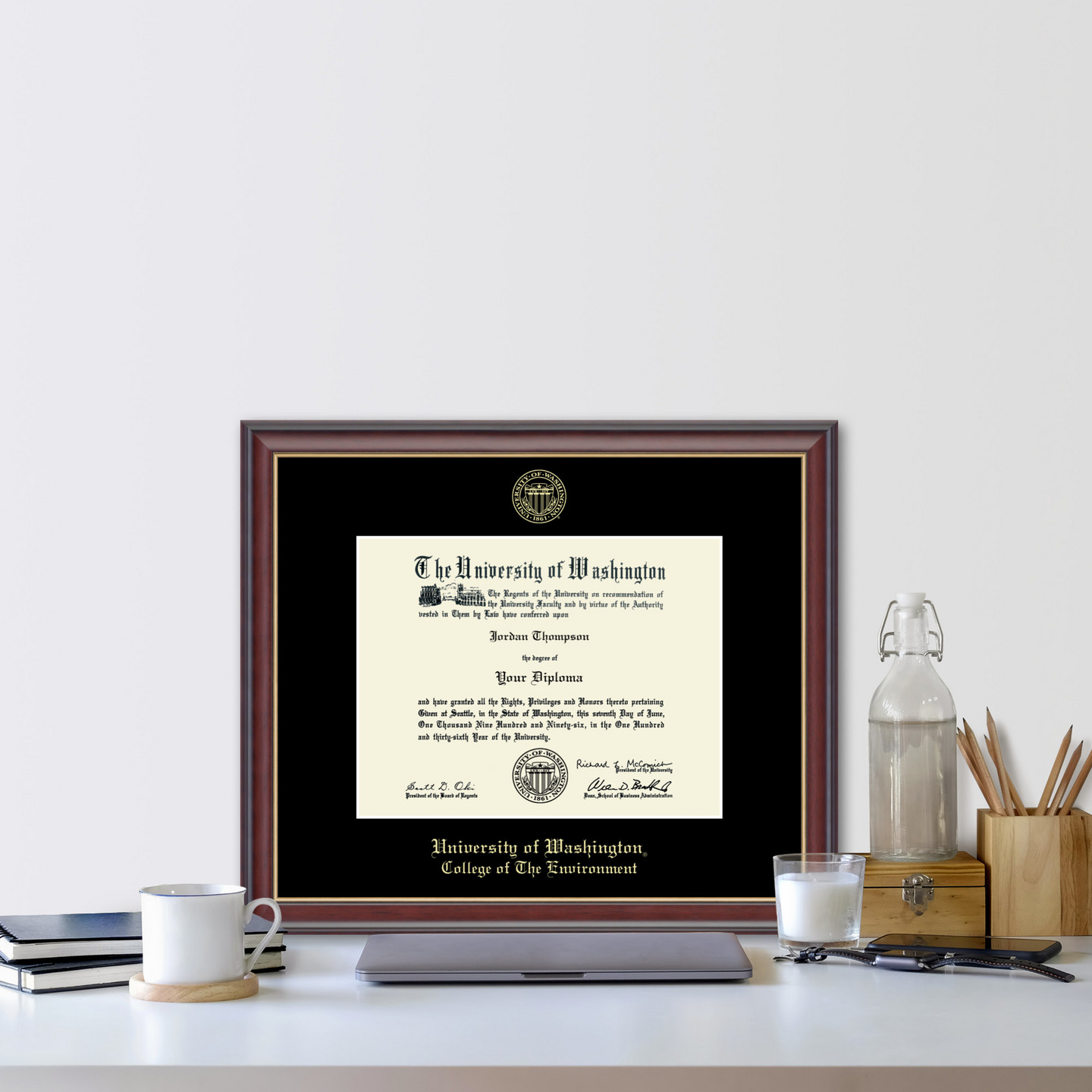 University of Washington Gold Embossed Diploma Frame in Studio Gold ...