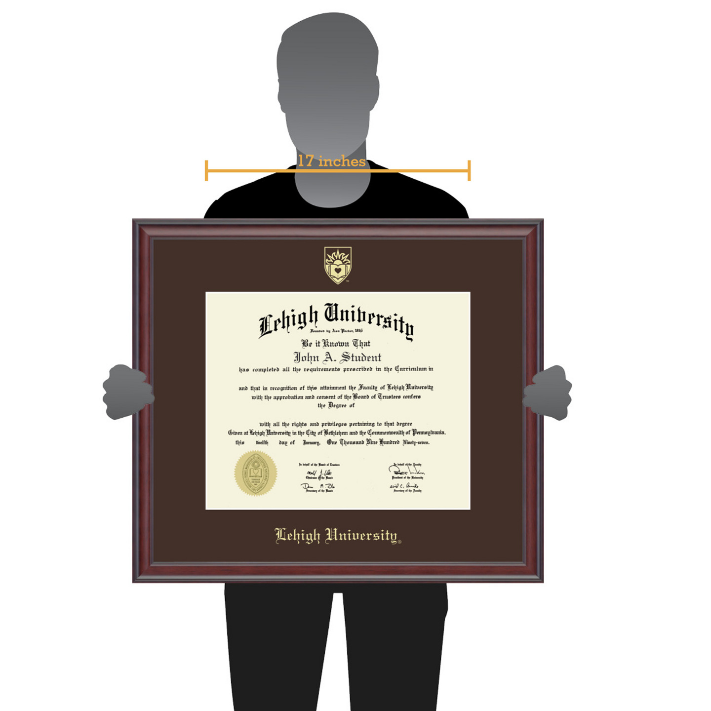 Lehigh University Gold Embossed Diploma Frame in Studio - Item #238455 ...