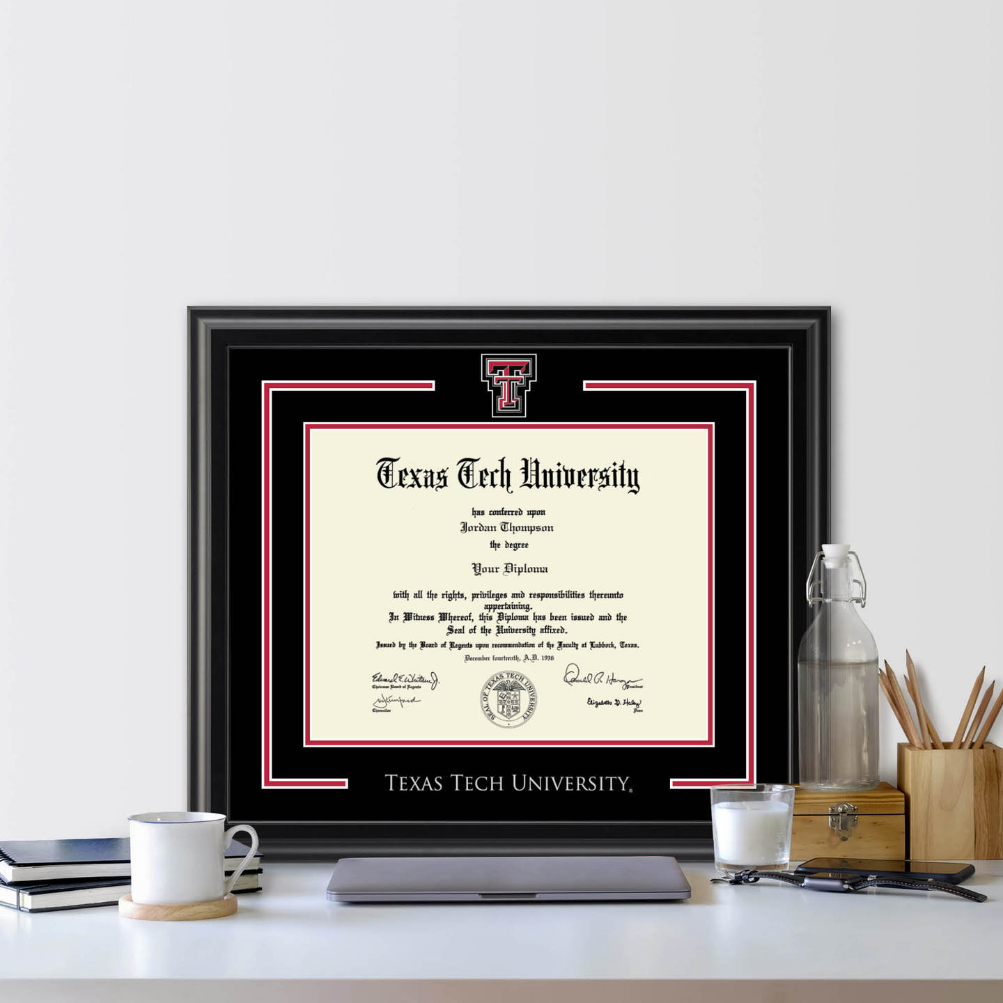 Texas Tech University Spirit Medallion Diploma Frame in Midnight - Item ...
