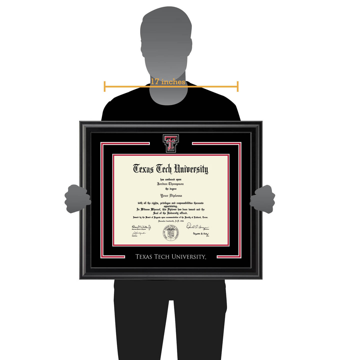 Texas Tech University Spirit Medallion Diploma Frame in Midnight - Item ...