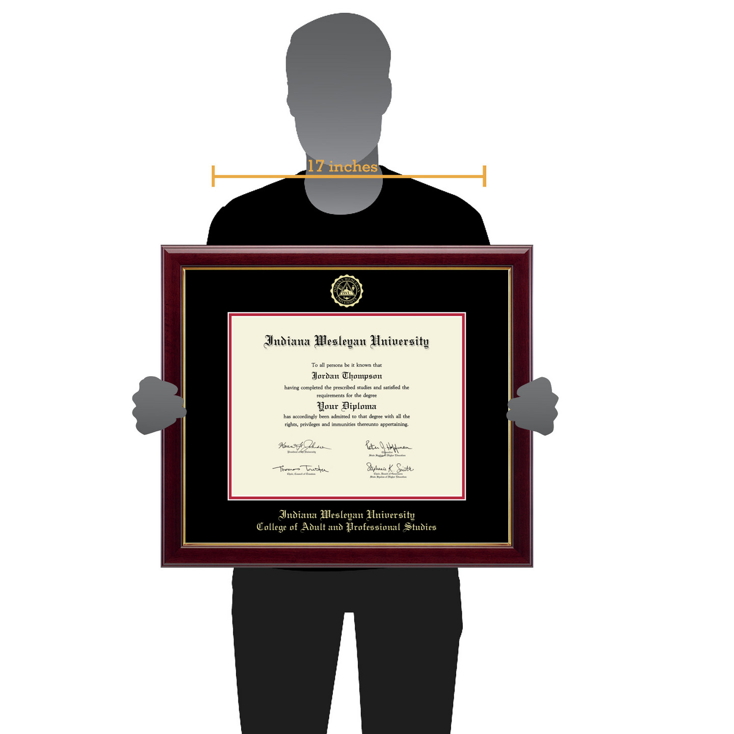 Indiana Wesleyan University Gold Embossed Diploma Frame in Gallery ...
