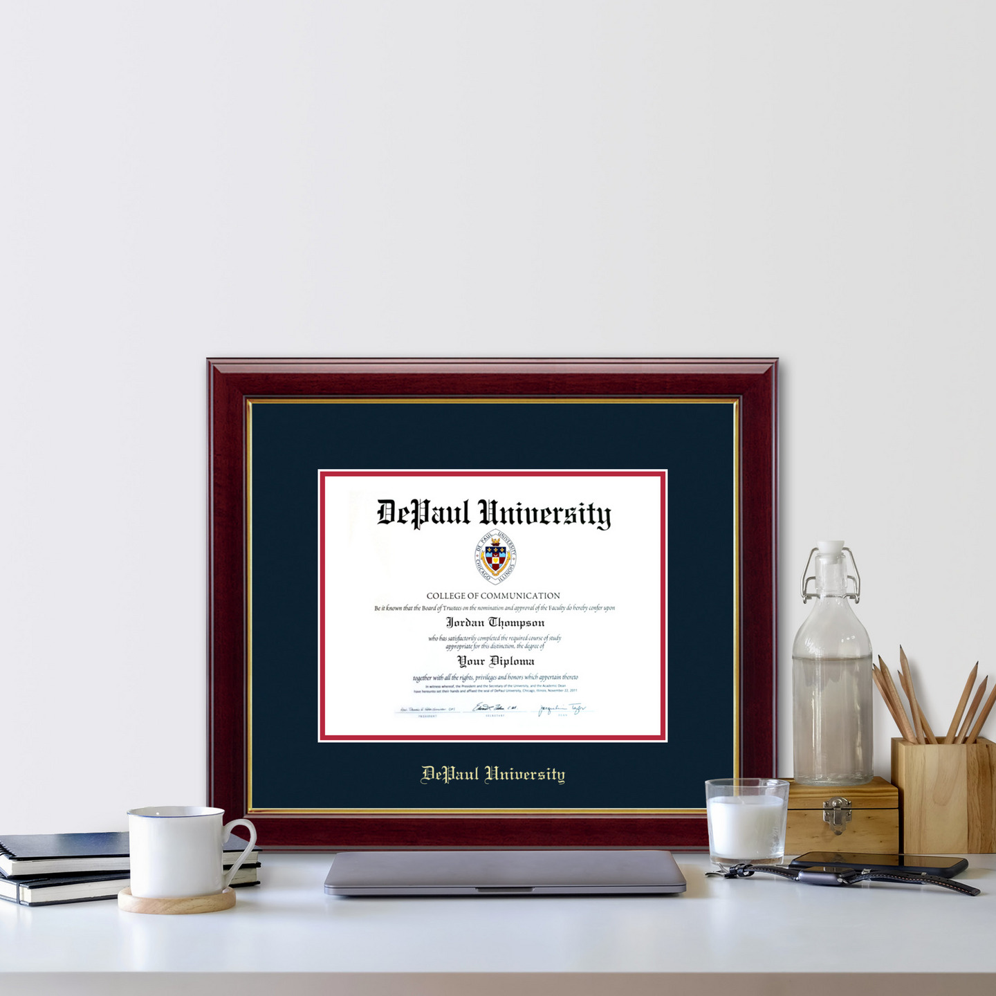 DePaul University Gold Embossed Diploma Frame in Gallery - Item #250316 ...