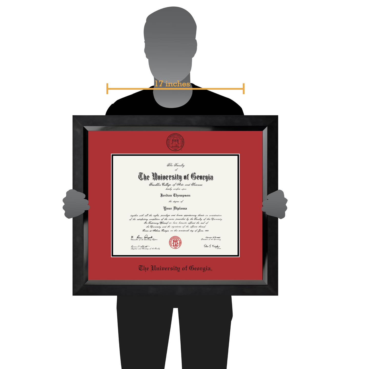 University of Georgia "Winning Colors" - Black Embossed Diploma Frame ...