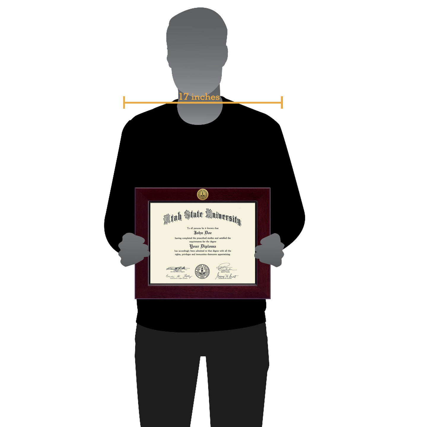 Utah State University Century Gold Engraved Diploma Frame in Cordova ...