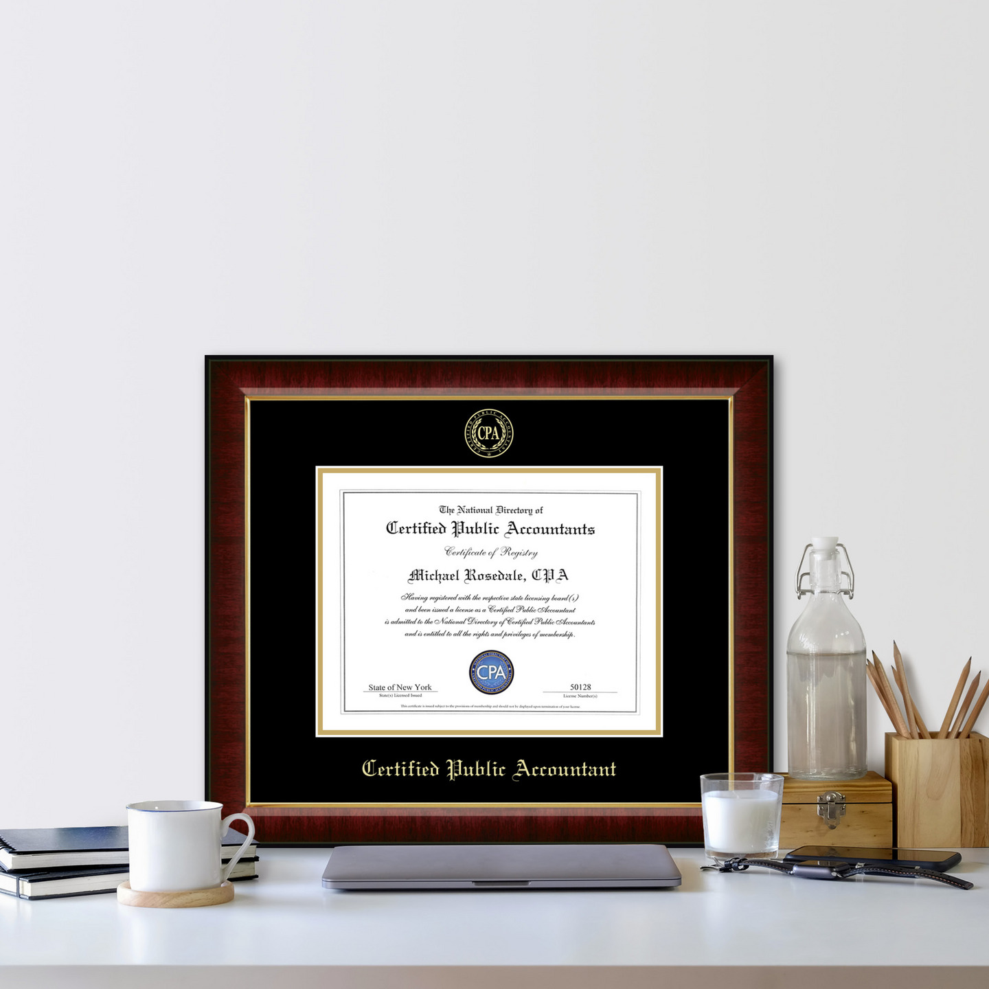 CPA Directory Inc. Gold Embossed Certificate Frame in Murano - Item ...