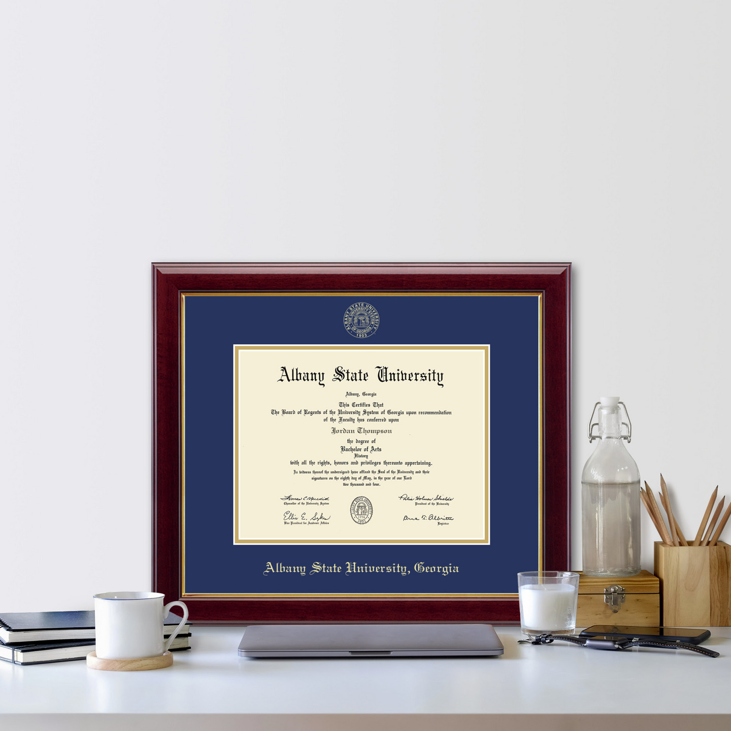 Albany State University in Georgia Gold Embossed Diploma Frame in ...