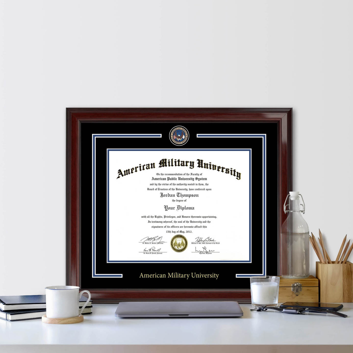 American Military University Showcase Edition Diploma Frame in Encore ...