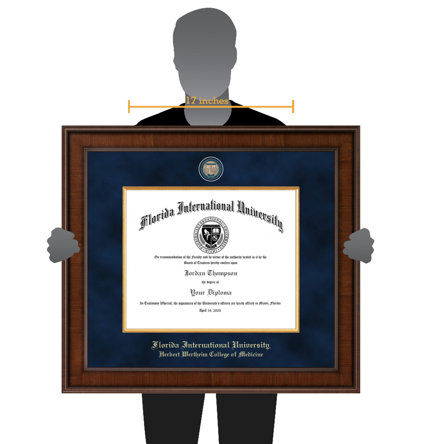 Florida International University Presidential Masterpiece Diploma Frame ...