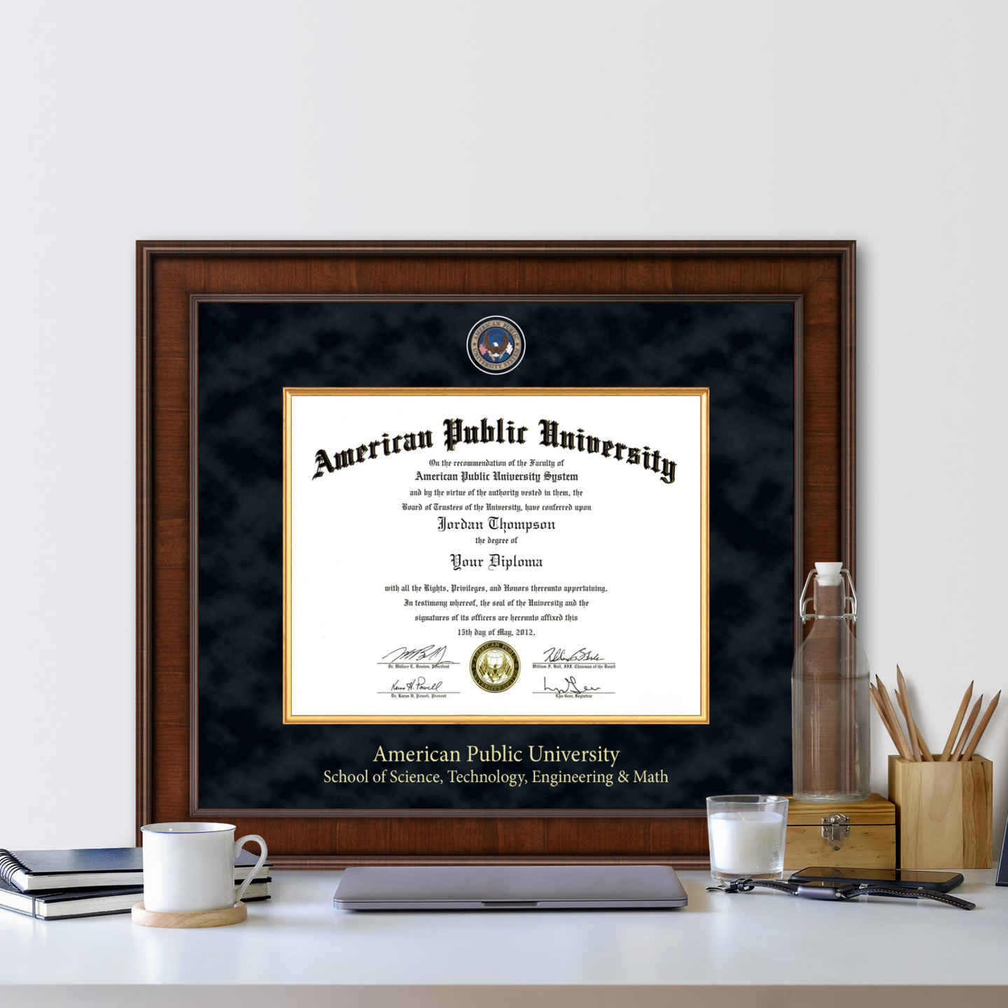 American Public University Presidential Masterpiece Diploma Frame in ...