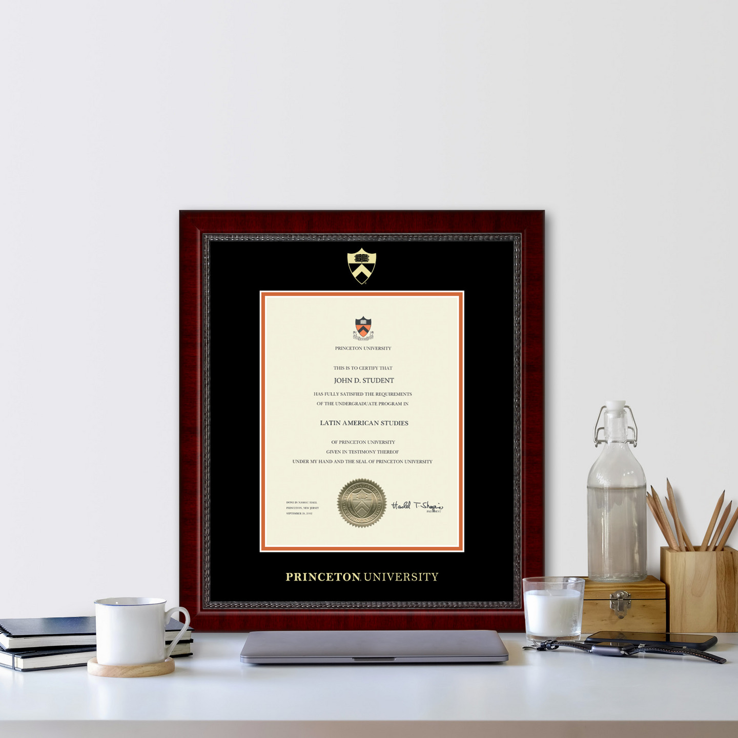 Princeton University Gold Embossed Certificate Frame in Sutton - Item ...