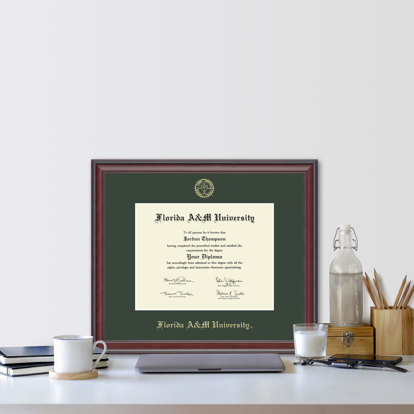 Florida A&M University Gold Embossed Diploma Frame in Studio - Item ...