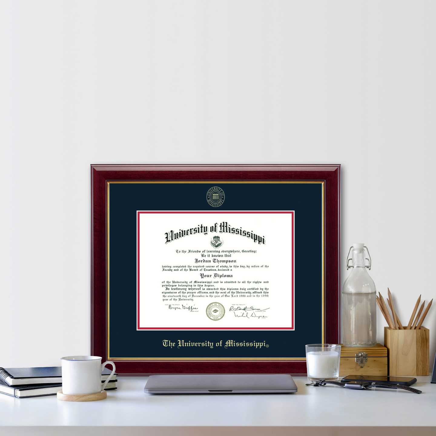 The University of Mississippi Gold Embossed Diploma Frame in Gallery ...