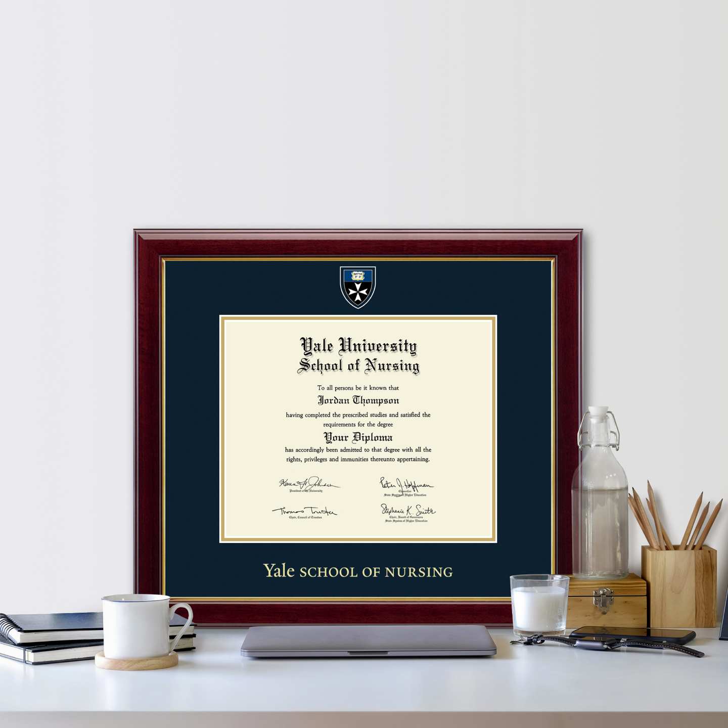 Yale University Masterpiece Medallion Diploma Frame in Gallery - Item ...