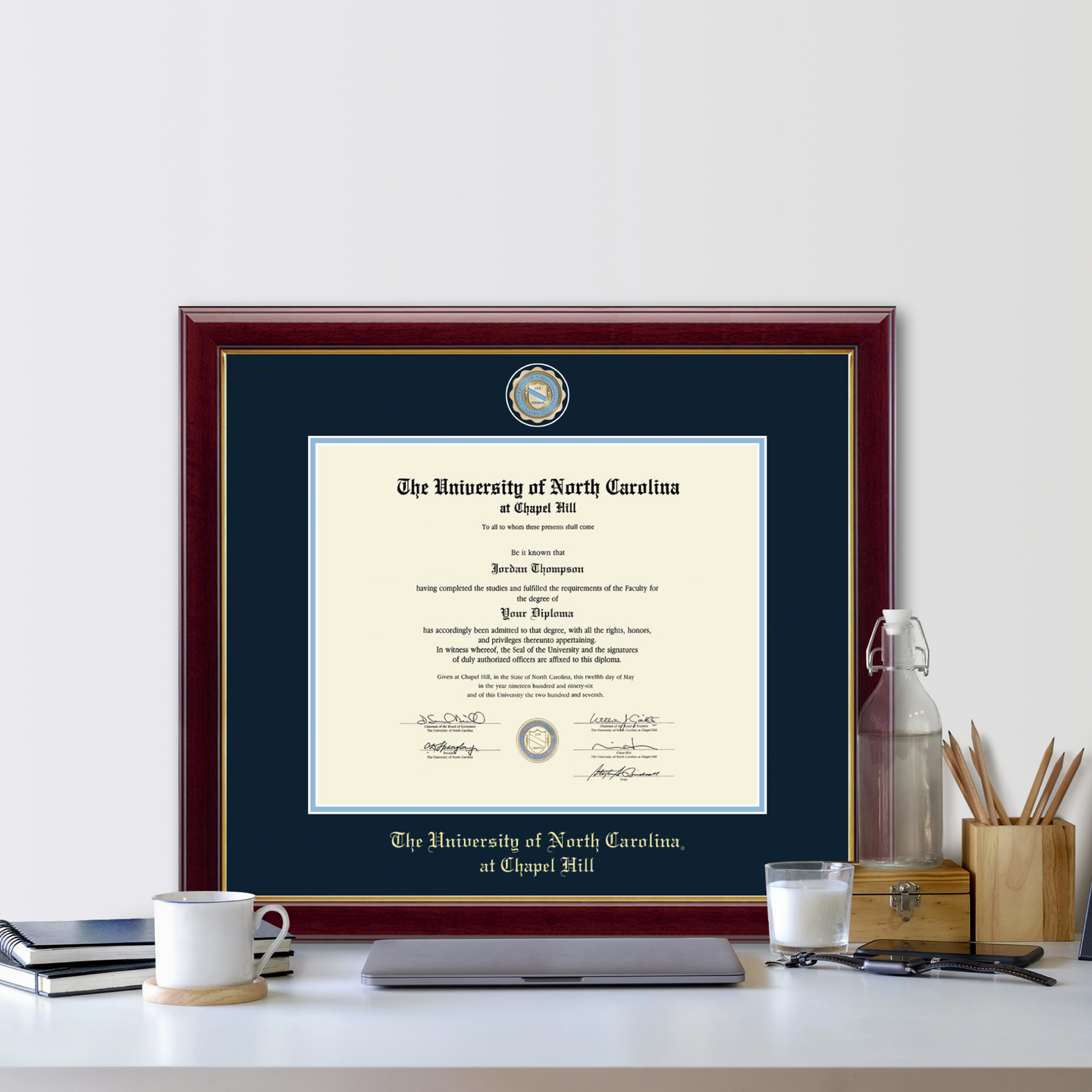 University of North Carolina Chapel Hill Masterpiece Medallion Diploma ...