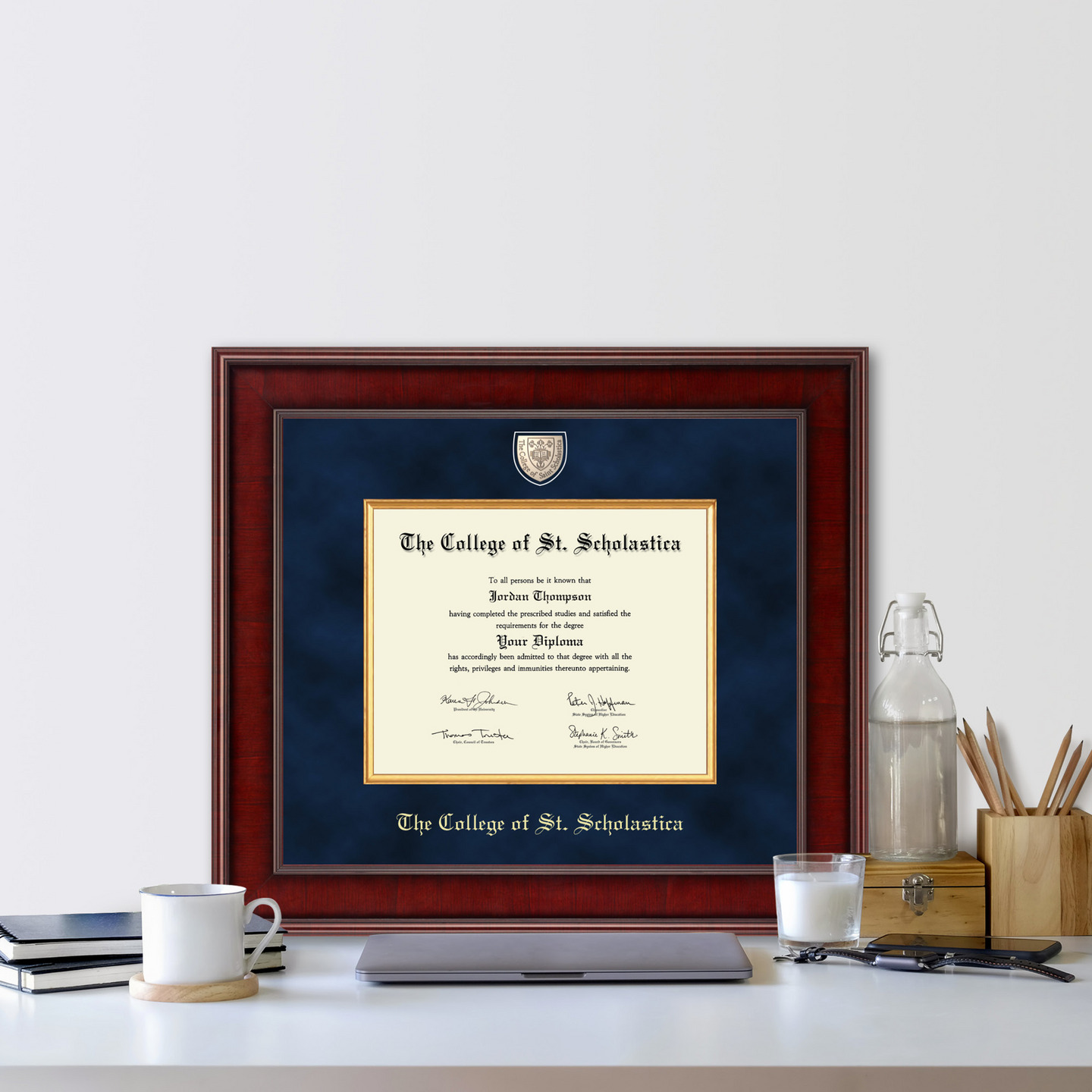 The College of St. Scholastica Presidential Masterpiece Diploma Frame ...