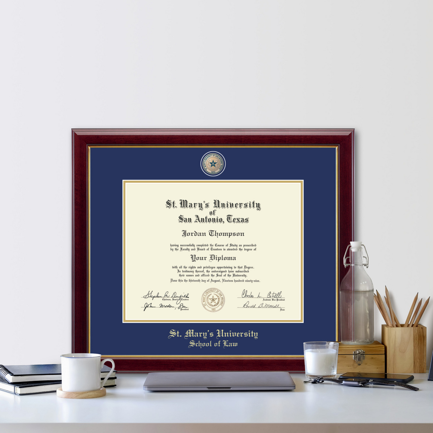 St. Mary's University Masterpiece Medallion Diploma Frame in Gallery ...