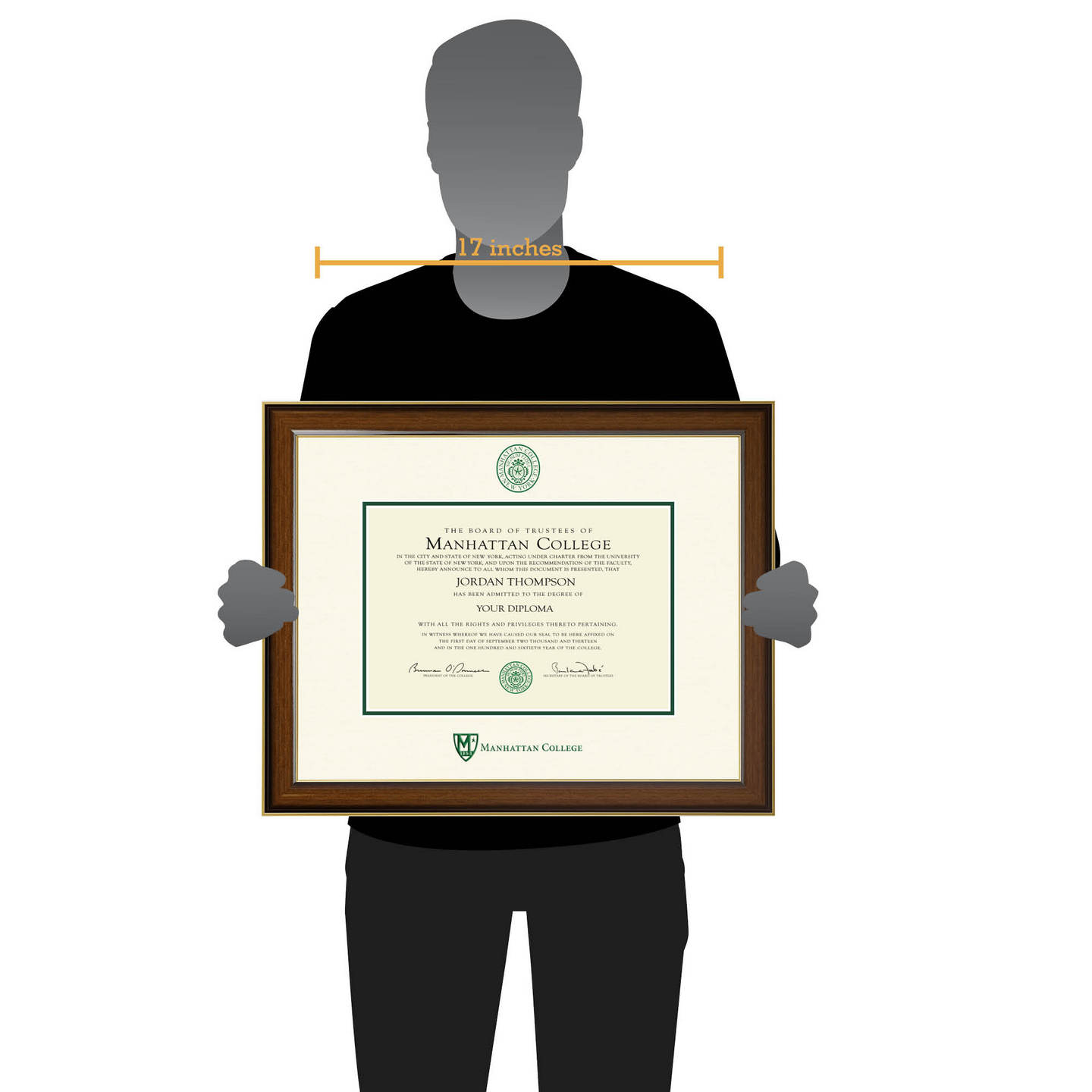 Manhattan College Dimensions Diploma Frame in Westwood - Item #287713 ...