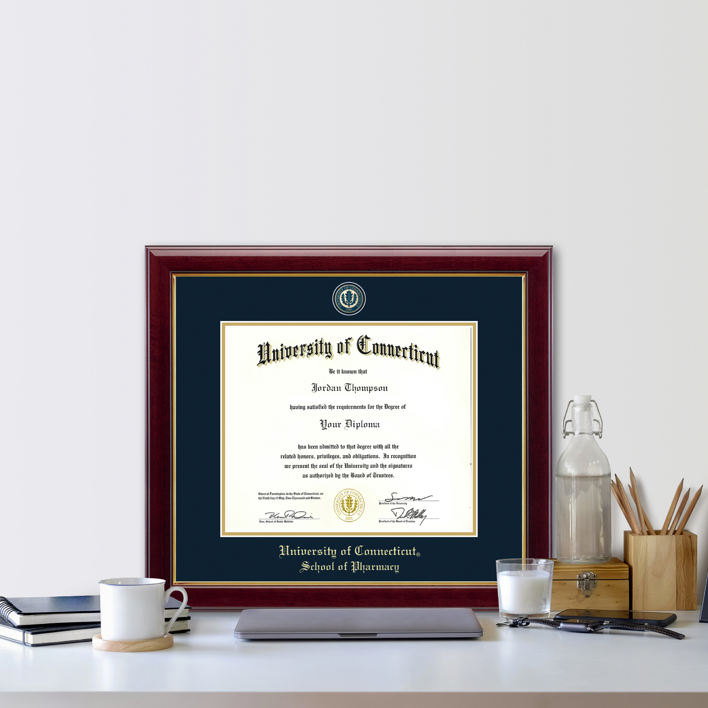 University of Connecticut Masterpiece Medallion Diploma Frame in ...