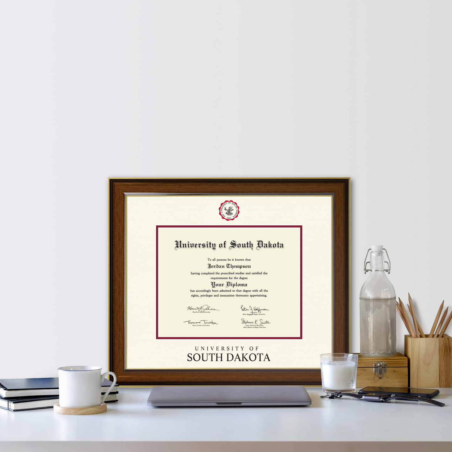 University of South Dakota Dimensions Diploma Frame in Westwood - Item ...